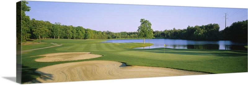 Pond on a golf course, Tides Inn, Irvington, Virginia | Great Big Canvas