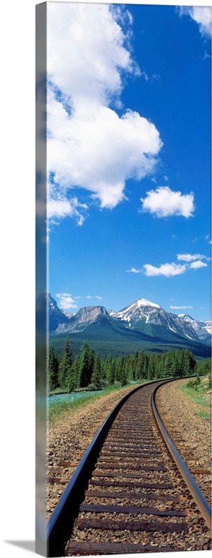 Rail Road Tracks Banff National Park Alberta Canada | Great Big Canvas
