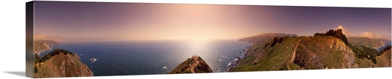 Rock formation on the beach, Muir Beach, San Francisco, Marin County ...