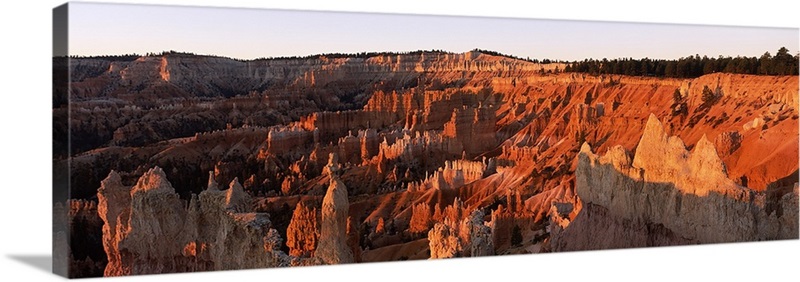 Rock formations in a desert, Sunrise Point, Bryce Canyon National Park ...