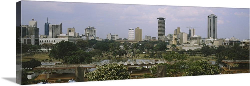 Skyscrapers in a city, Nairobi, Kenya Wall Art, Canvas Prints, Framed ...