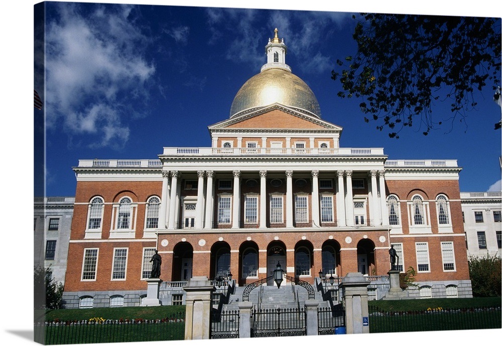 State Capitol Building Beacon Hill Boston MA Wall Art, Canvas Prints ...