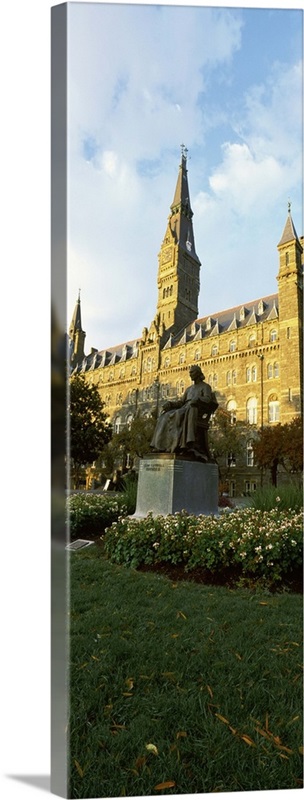 Statue of John Carroll outside Georgetown University, Georgetown ...