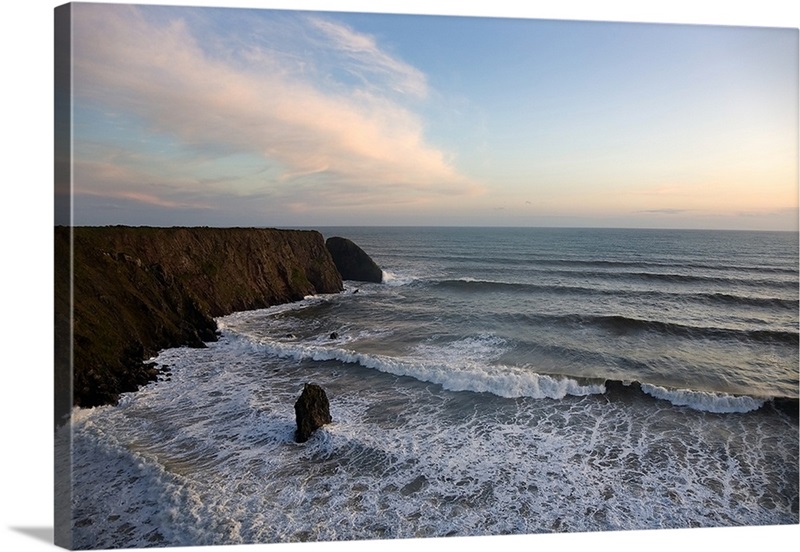 Stormy Ballydowane Cove, The Copper Coast, County Waterford, Ireland ...