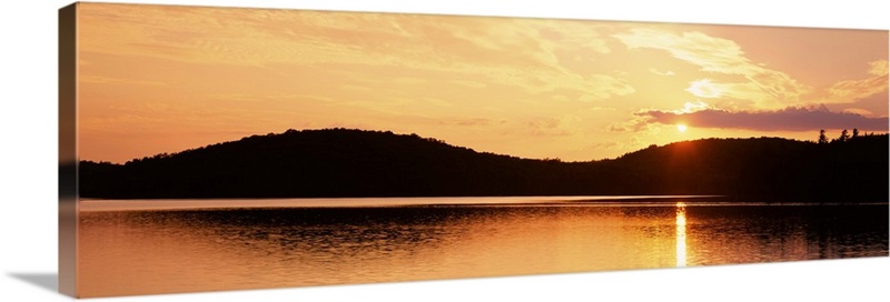 Sunset Lake Colby Saranac Lake NY | Great Big Canvas