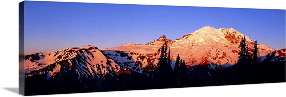 Sunset Mount Rainier Seattle WA Wall Art, Canvas Prints, Framed Prints ...
