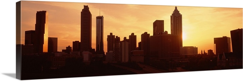 Sunset skyline Atlanta GA | Great Big Canvas
