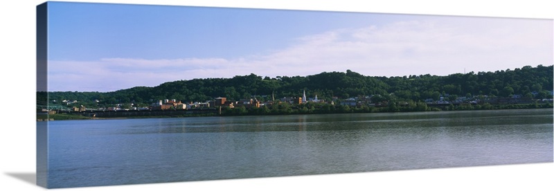 Village at the riverside, Ohio River, Mayville, Kentucky | Great Big Canvas