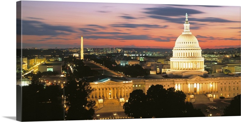 Washington DC at night | Great Big Canvas