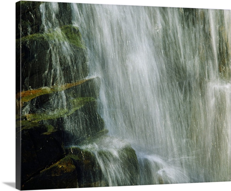 Water falling over rocks, detail. Wall Art, Canvas Prints, Framed ...