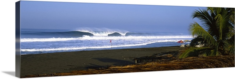 Waves breaking on the beach, Colima, Mexico | Great Big Canvas