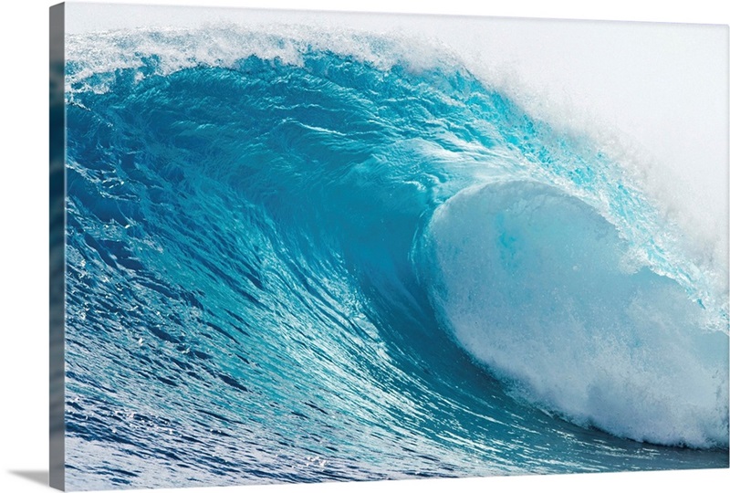 Waves in the ocean, Tahiti, French Polynesia | Great Big Canvas