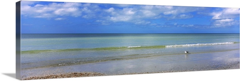 Waves on the beach, Crescent Beach, Gulf Of Mexico, Siesta Key, Florida ...