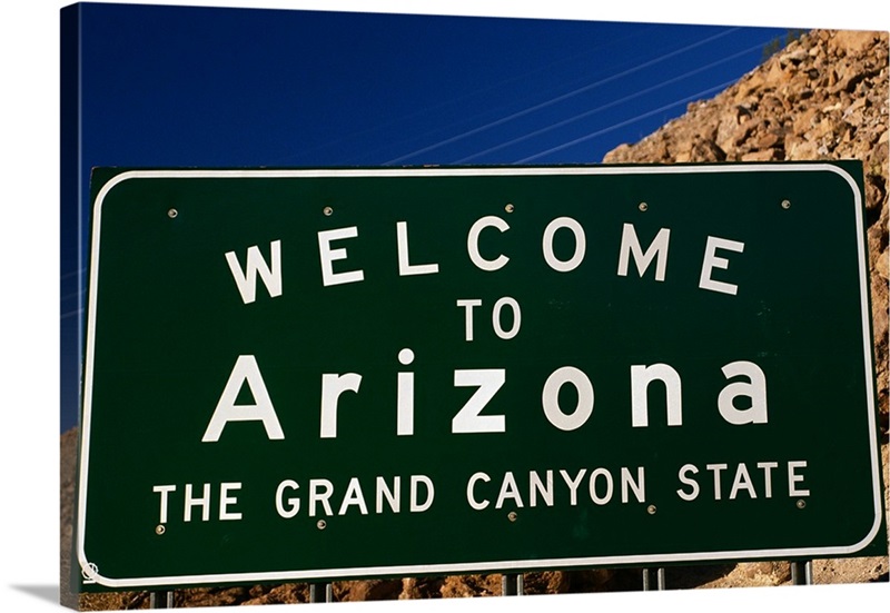 Welcome to Arizona State Sign | Great Big Canvas