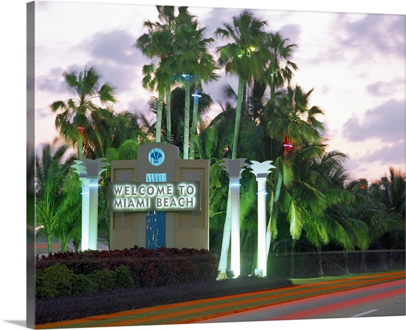 Welcome to Miami Beach Miami FL | Great Big Canvas