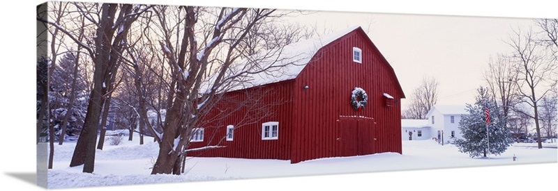 Winter Barn Ada MI | Great Big Canvas