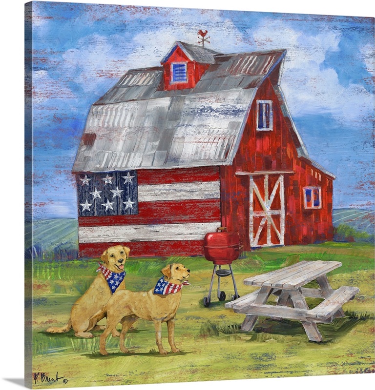Americana Barn II Wall Art, Canvas Prints, Framed Prints, Wall Peels ...