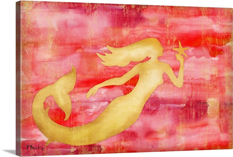 Aurora Mermaid Horizontal | Great Big Canvas