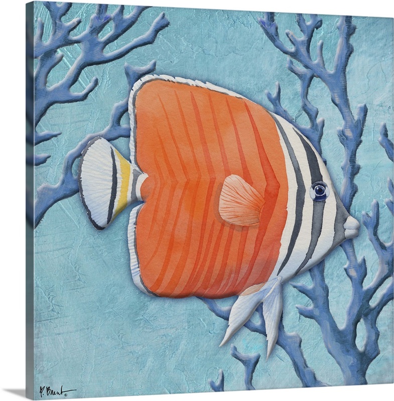 Azure Tropical Fish IV | Great Big Canvas