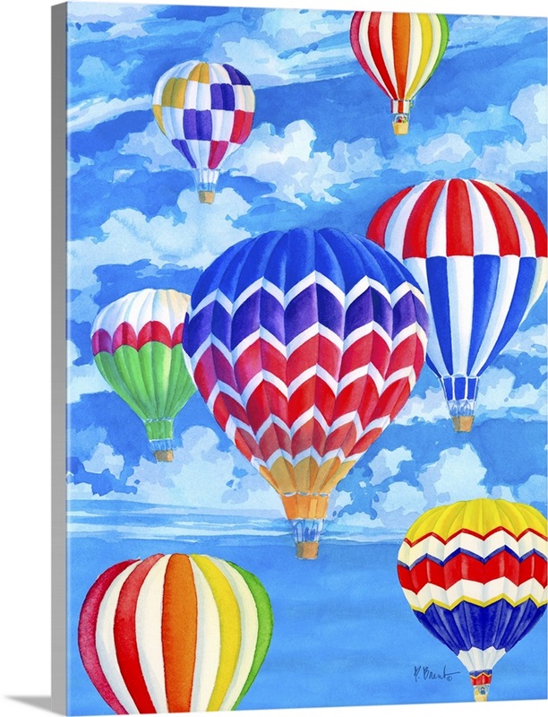 Balloon Sky Vertical | Great Big Canvas