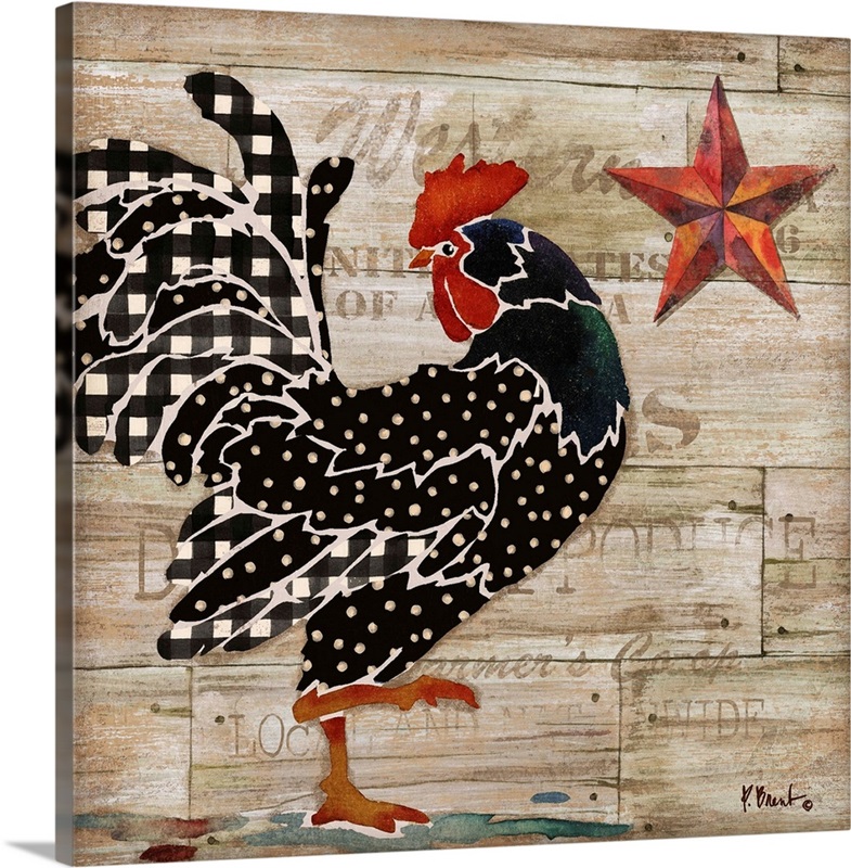Farmhouse Rooster III | Great Big Canvas