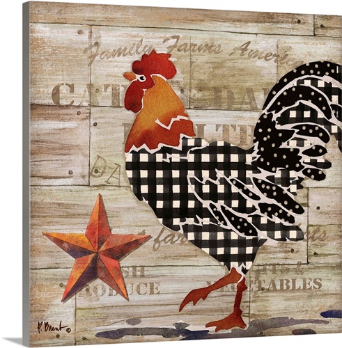 Farmhouse Rooster IV | Great Big Canvas