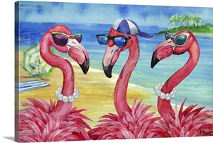 Flamingo Friends Wall Art, Canvas Prints, Framed Prints, Wall Peels ...