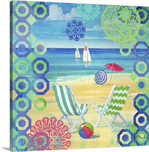 Geo Beach I | Great Big Canvas