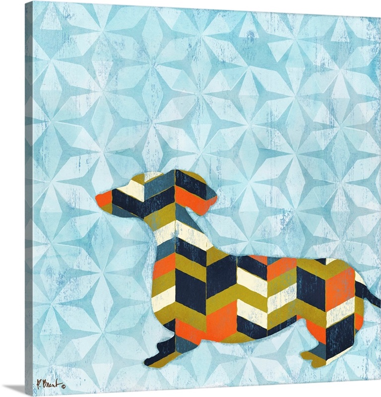 Geo Dogs IV | Great Big Canvas