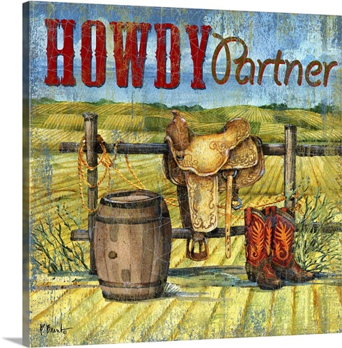 Howdy Partner I Wall Art, Canvas Prints, Framed Prints, Wall Peels ...