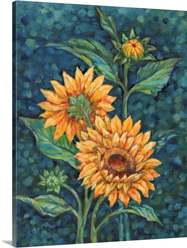 Impressions Of Sunflowers IV | Great Big Canvas