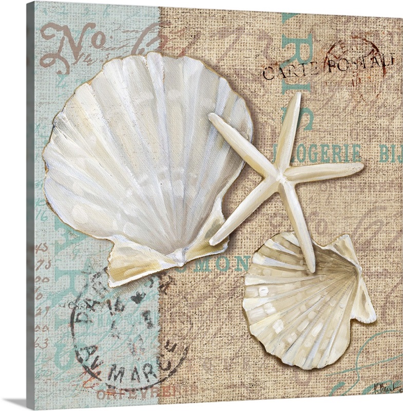 Linen Shells I | Great Big Canvas