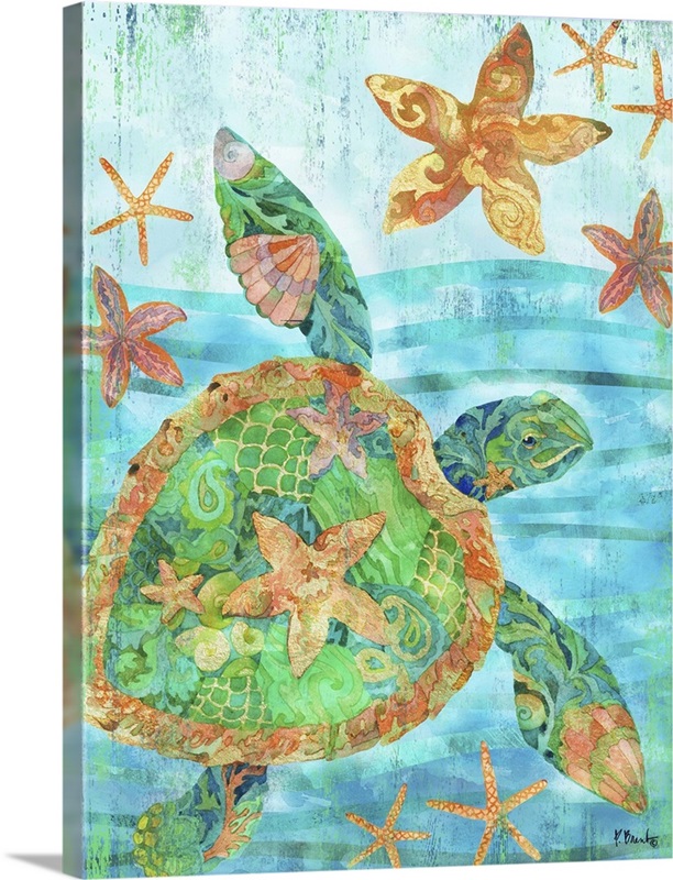 Nassau Turtle Vertical | Great Big Canvas