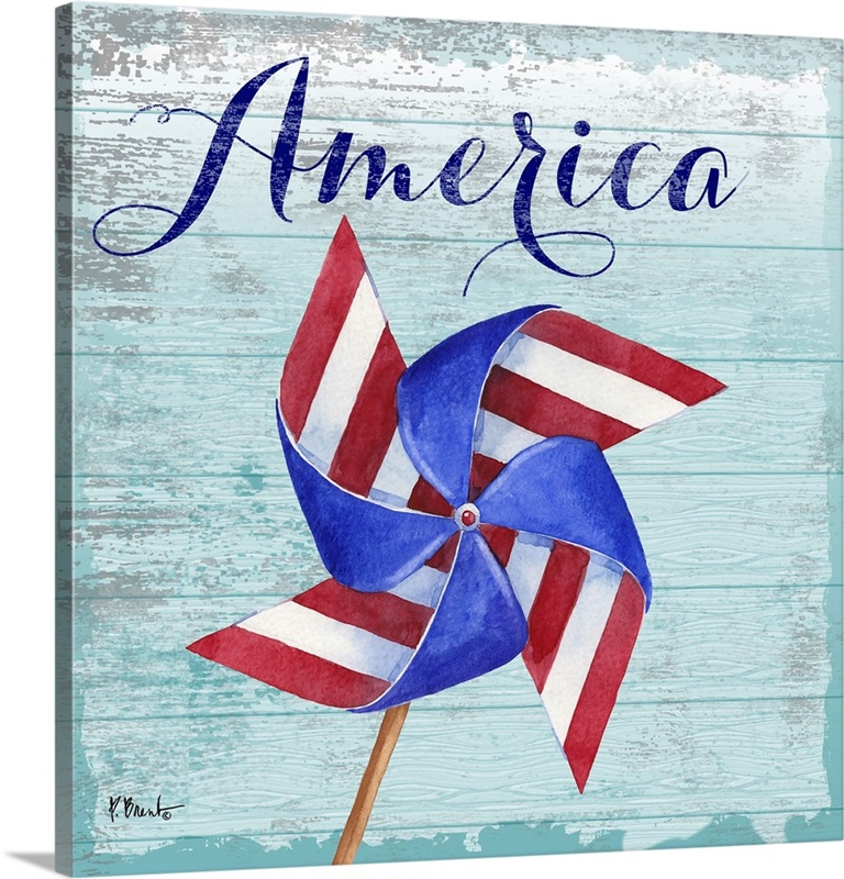 Patriotic Pinwheel I | Great Big Canvas