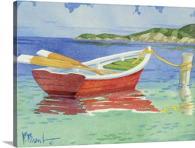 Red Rowboat | Great Big Canvas