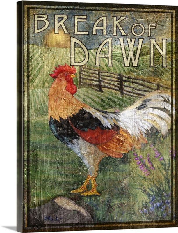 Rooster Signs IV | Great Big Canvas