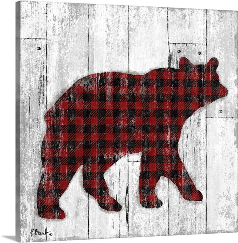 Wildwood Lodge I - Buffalo Check | Great Big Canvas