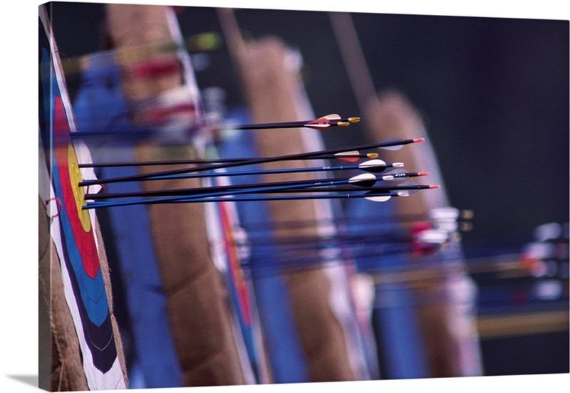 Archery target and arrows | Great Big Canvas
