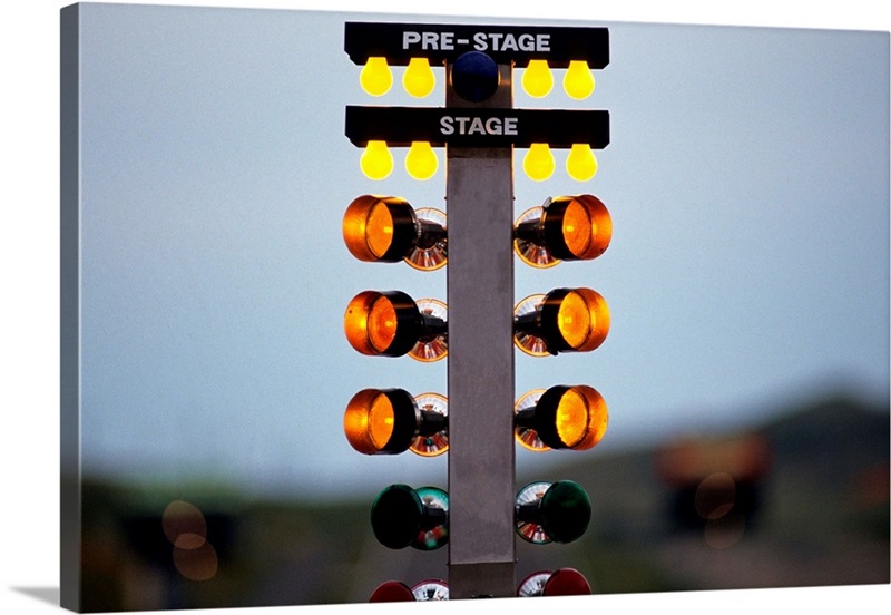 Drag racing Christmas lights | Great Big Canvas