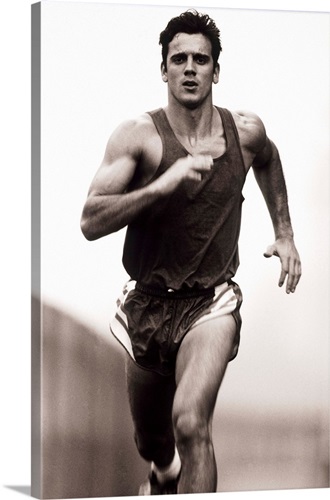 Male runner training | Great Big Canvas
