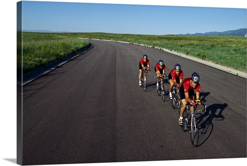 Road cycling team in action | Great Big Canvas
