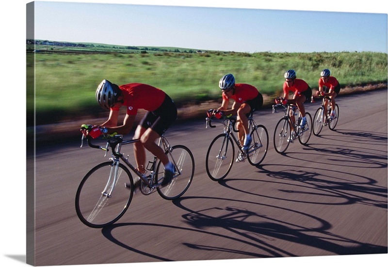 Road cycling team in action | Great Big Canvas