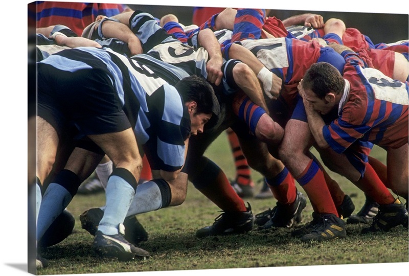 Rugby match action | Great Big Canvas