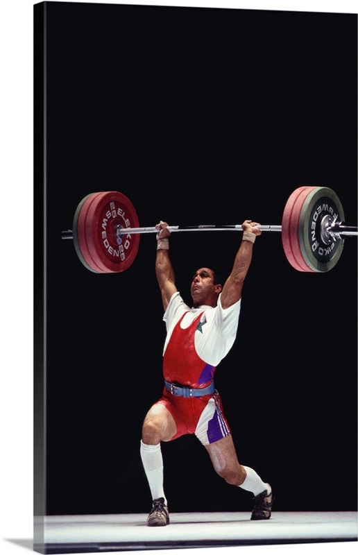 Weightlifter in action | Great Big Canvas