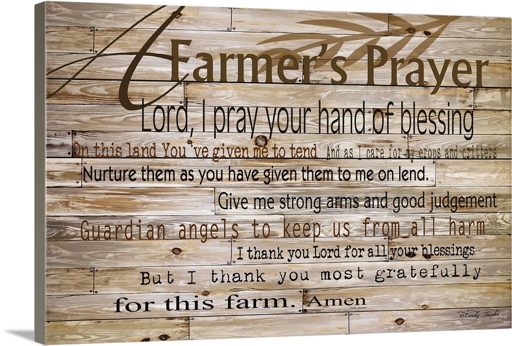 A Farmer's Prayer Wall Art, Canvas Prints, Framed Prints, Wall Peels ...