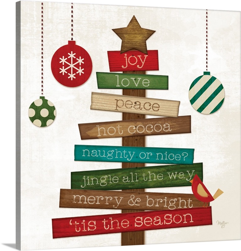 Christmas Tree Sentiments | Great Big Canvas