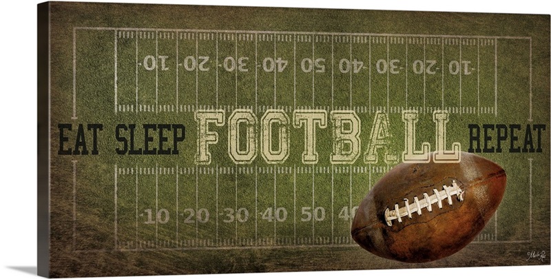 Eat, Sleep, Football, Repeat | Great Big Canvas