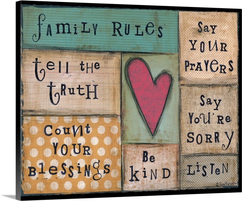 Family Rules | Great Big Canvas