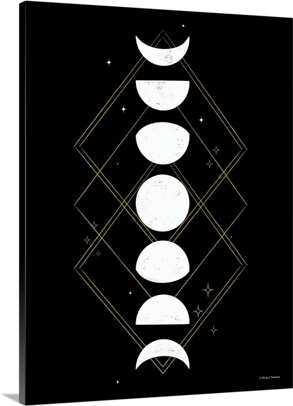 Geometric Moon Phases | Great Big Canvas