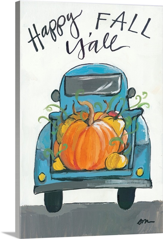 Happy Fall Yall Truck Wall Art, Canvas Prints, Framed Prints, Wall ...